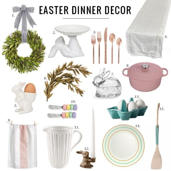 Setting The Table For Easter Dinner - Jillian Harris Design Inc.
