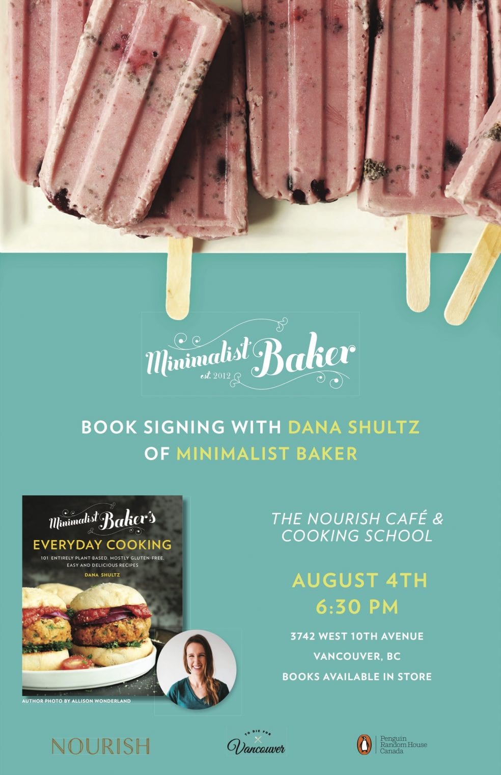 Minimalist Baker Cookbook Signing & Recipe - Jillian Harris Design