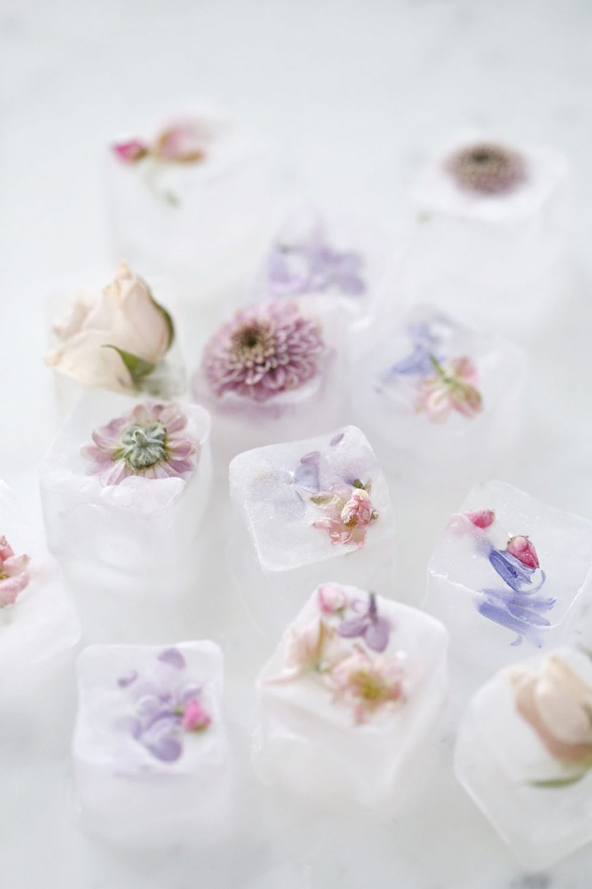 How to Make Floral Ice Cubes - Jillian Harris Design Inc.