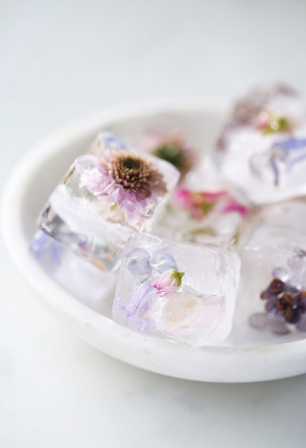How to Make Floral Ice Cubes - Jillian Harris Design Inc.