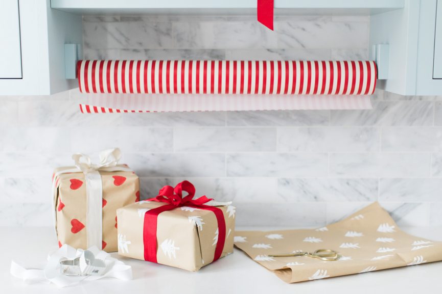 DIY Stamped Wrapping Paper - Jillian Harris Design Inc.