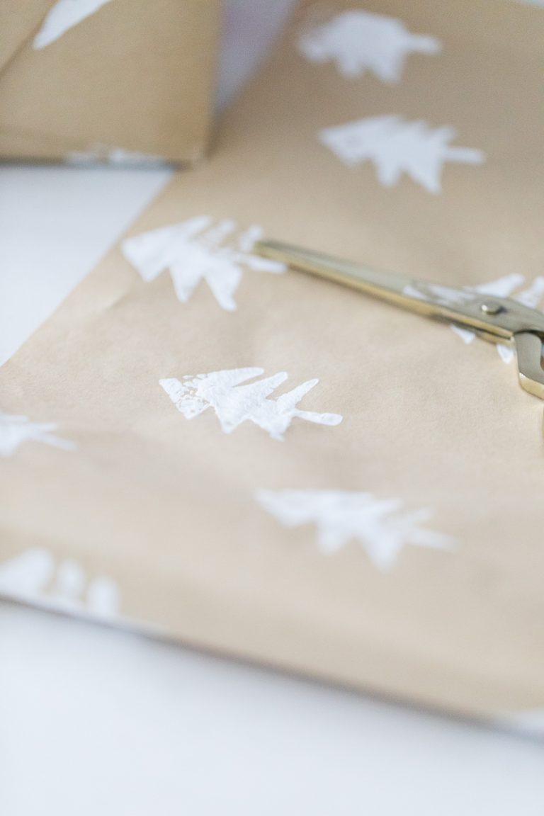 DIY Stamped Wrapping Paper - Jillian Harris Design Inc.