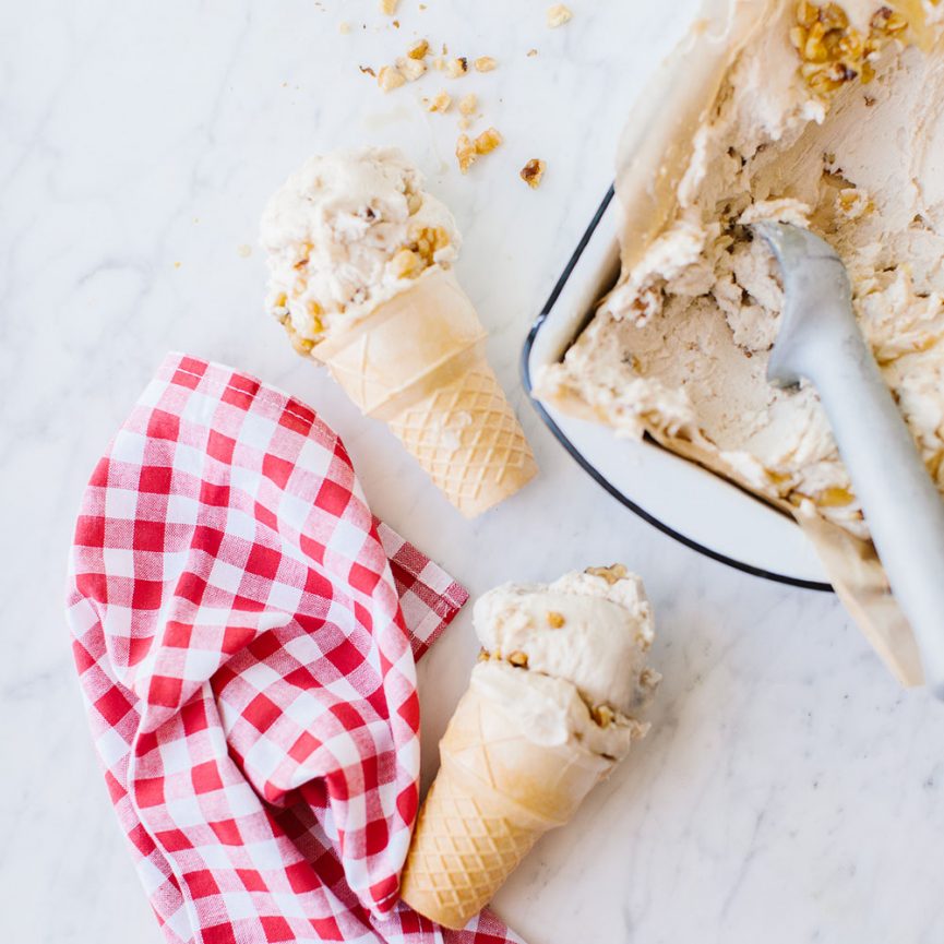 Canadian Maple Whiskey Walnut Nice Cream - Jillian Harris Design Inc.