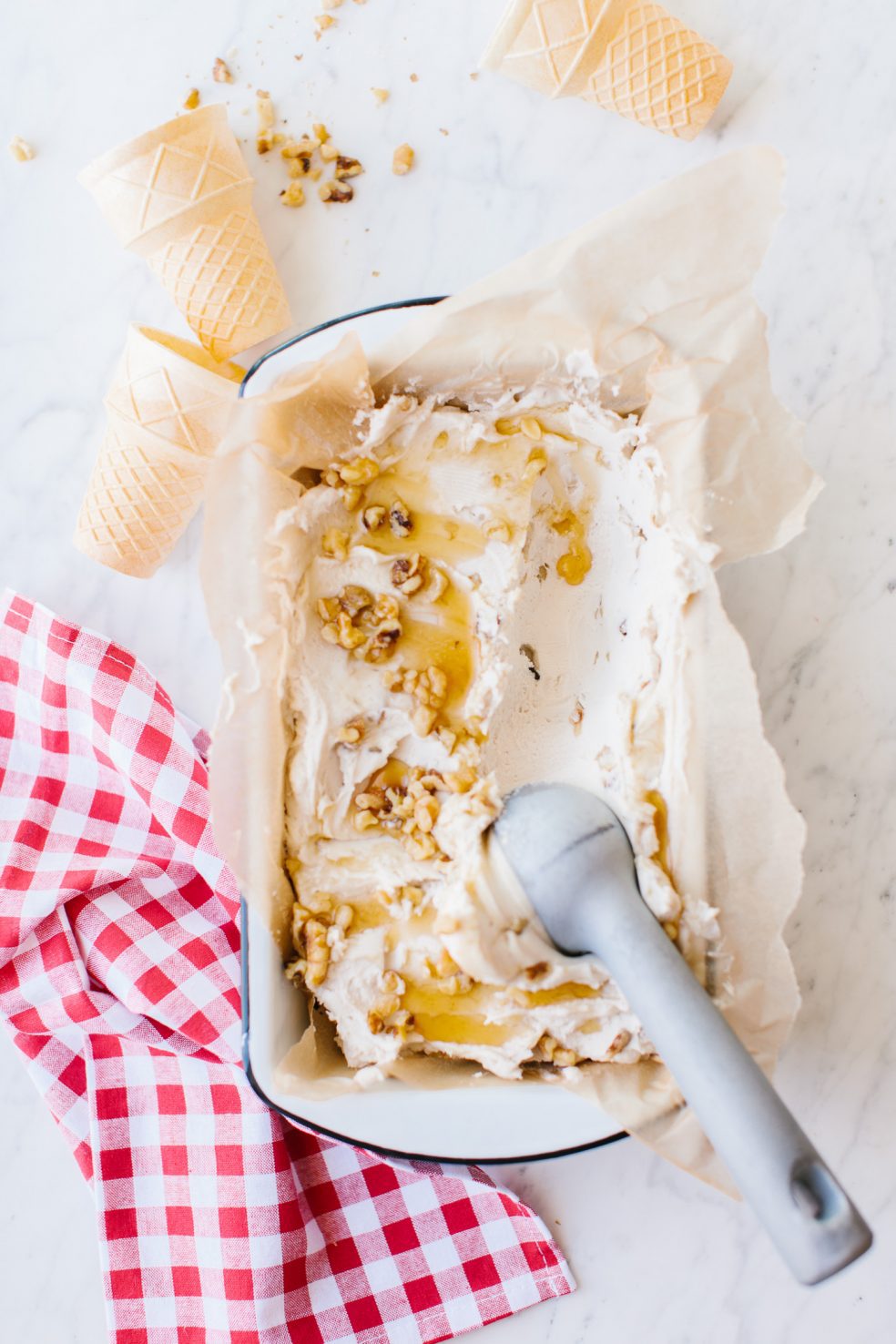Canadian Maple Whiskey Walnut Nice Cream - Jillian Harris Design Inc.