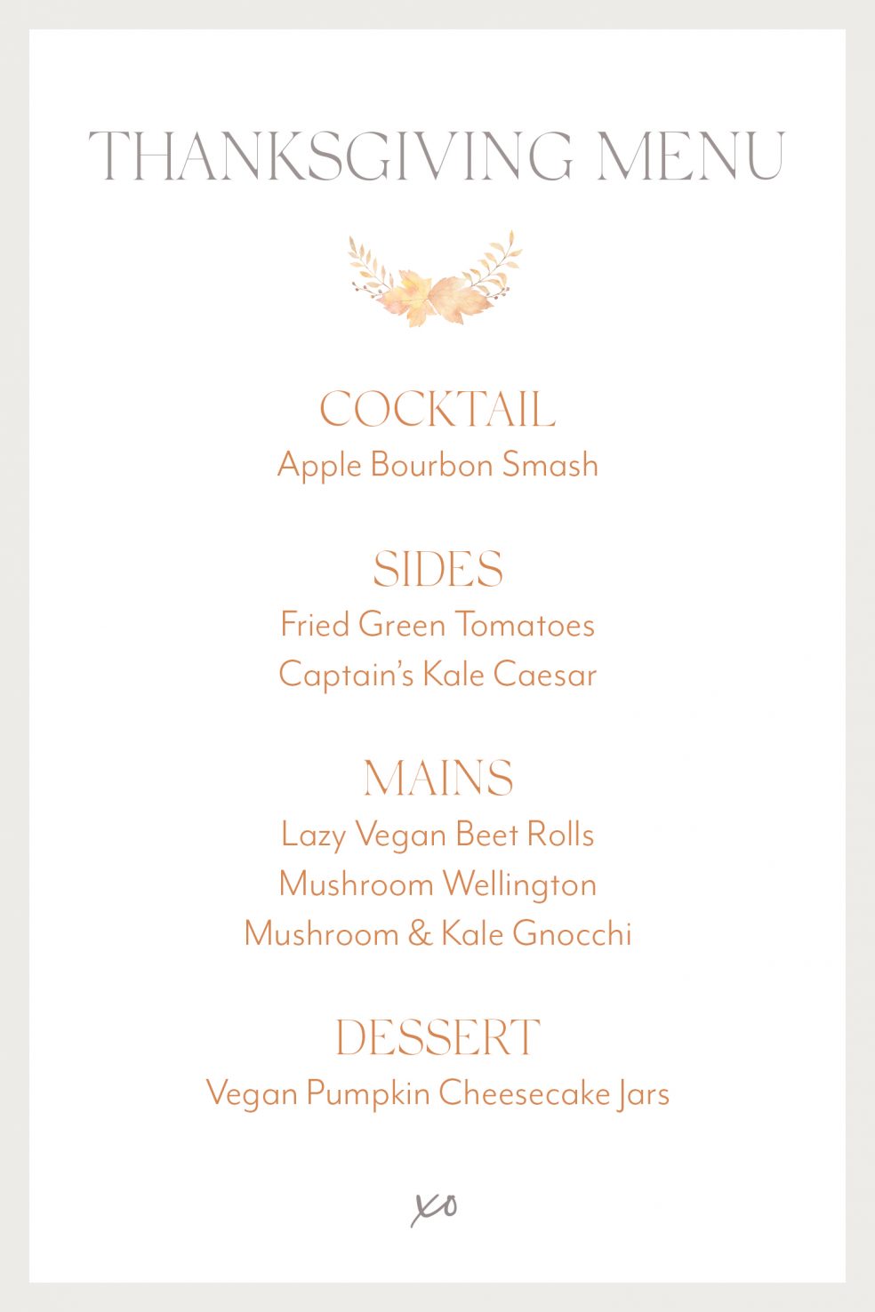 Thanksgiving Dinner Menu: Mouthwatering Comfort Food - Jillian Harris ...