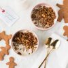 Gingerbread Granola with Maple Spiced Almond Milk