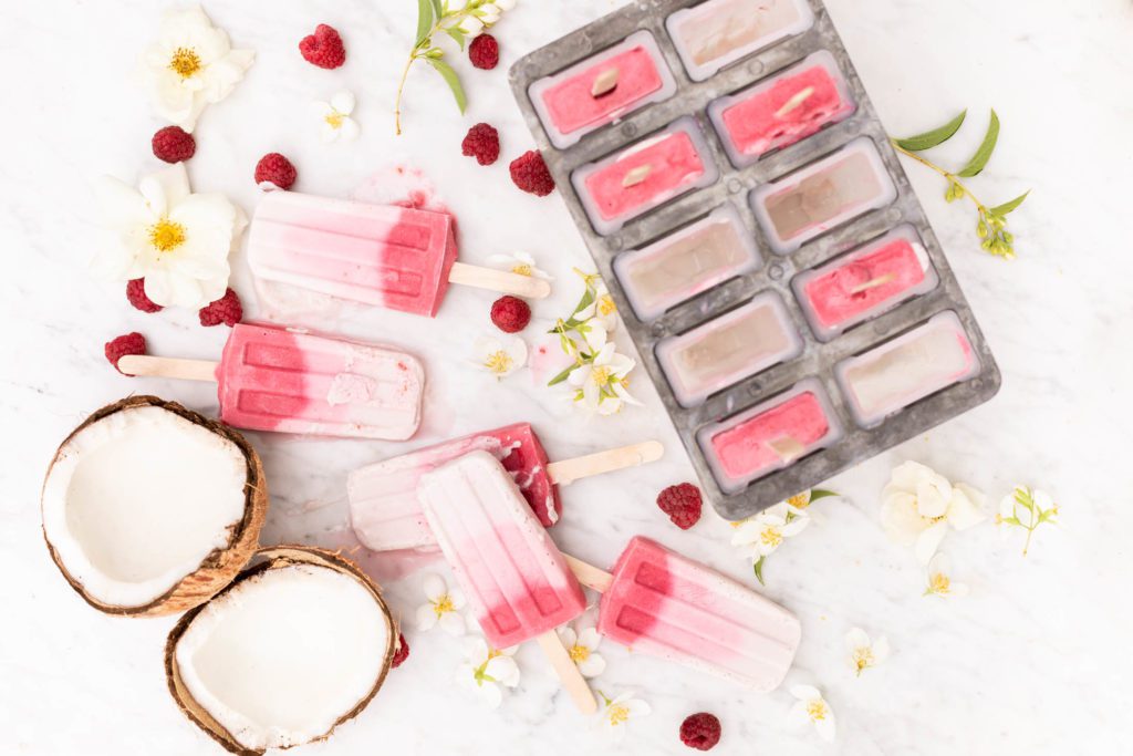 Raspberry Coconut Creamsicles - Jillian Harris Design Inc.