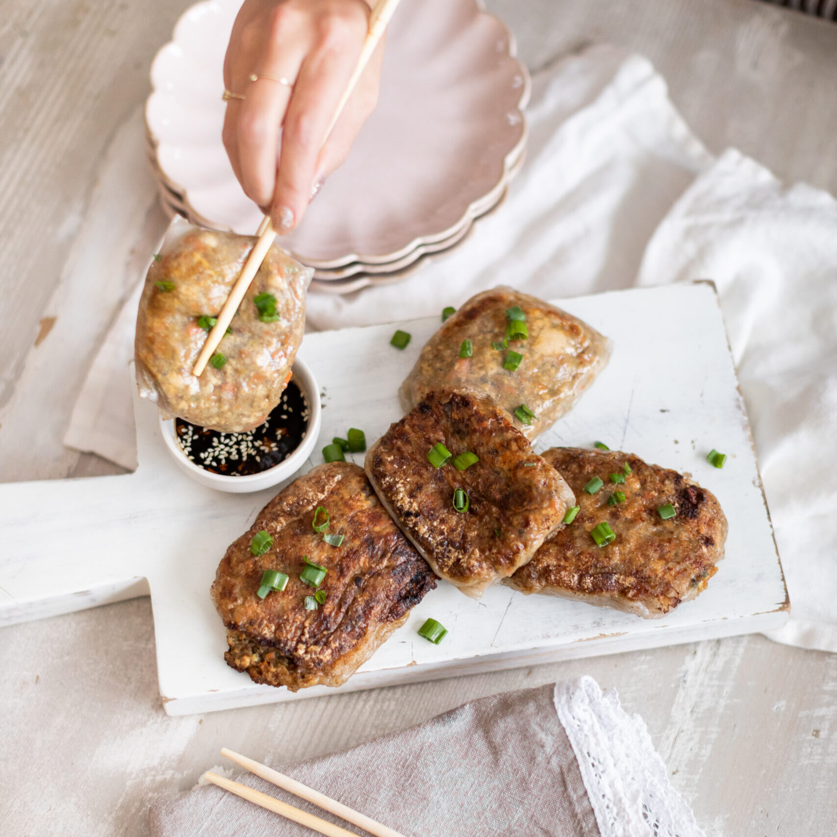 Make this Savoury Crispy Rice Pockets Recipe - Jillian Harris