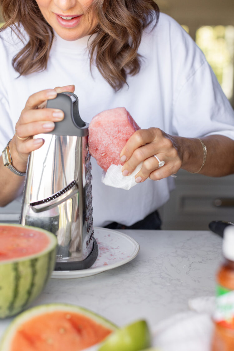 Sweet & Spicy Frozen Watermelon Dessert - Jillian Harris Design Inc.