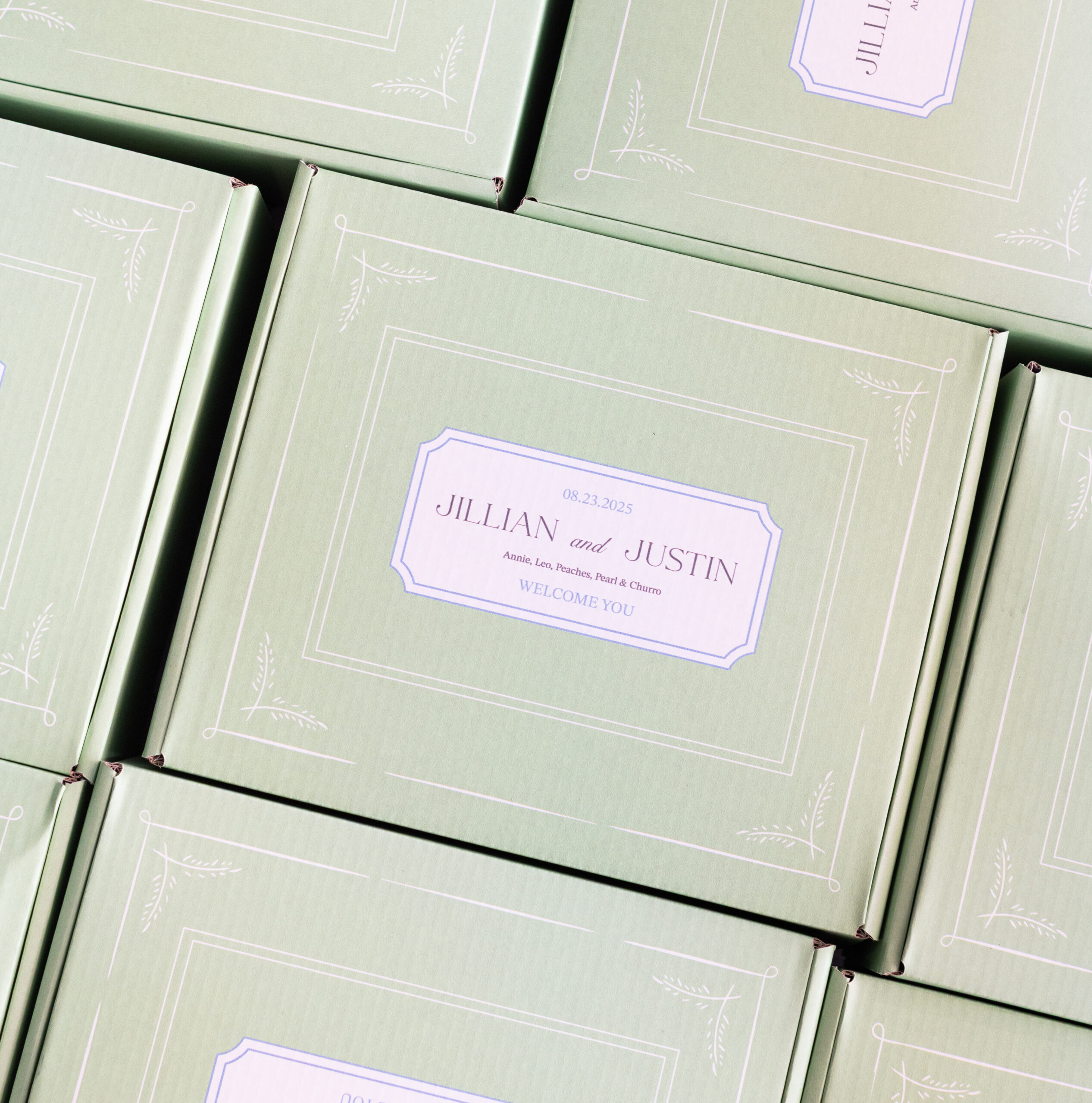 Welcome to the Celebration: Our Wedding Guest Boxes - Jillian Harris ...