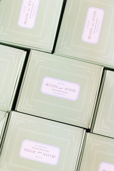 Welcome to the Celebration: Our Wedding Guest Boxes - Jillian Harris ...